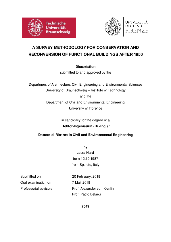 (PDF) A survey methodology for conservation and reconversion of ...