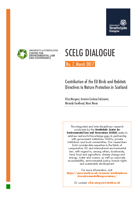 (PDF) Contribution of the EU Birds and Habitats Directives to Nature ...