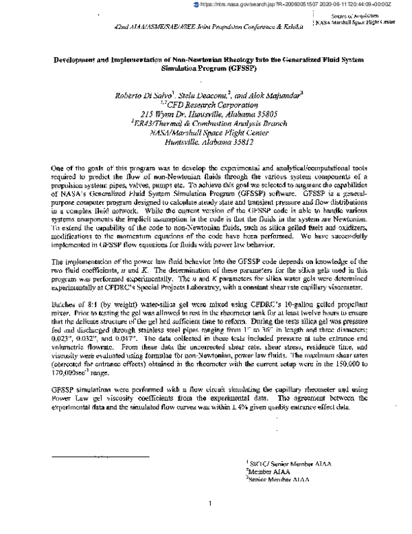 (PDF) Development and Implementation of Non-Newtonian Rheology Into the ...