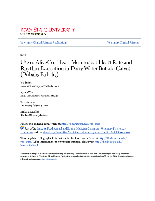 (PDF) Use of AliveCor Heart Monitor for Heart Rate and Rhythm ...