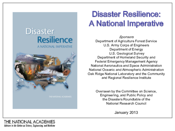 (PDF) Disaster Resilience: A National Imperative (PDF) Disaster Resilience: A National Imperative