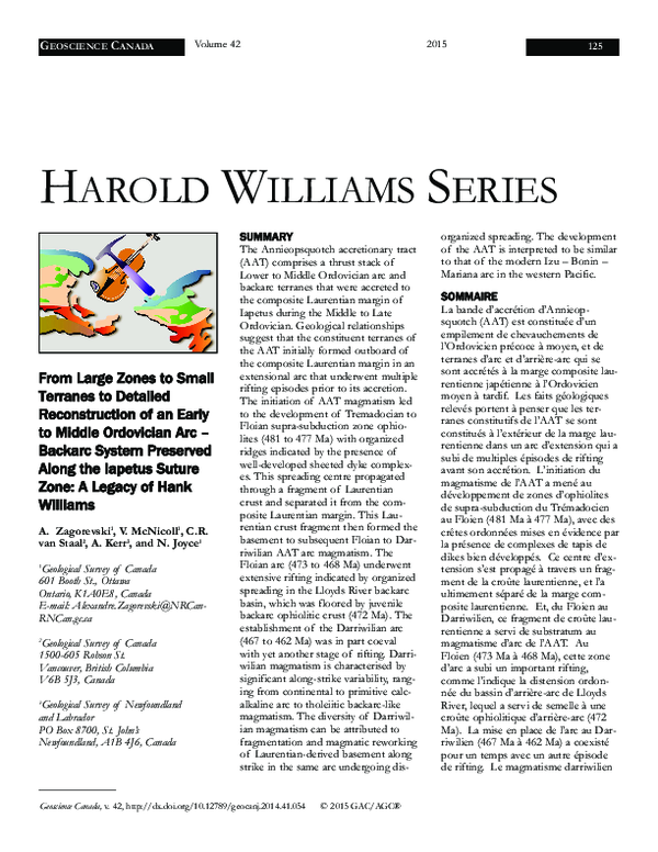 (PDF) From Large Zones to Small Terranes to Detailed Reconstruction of ...