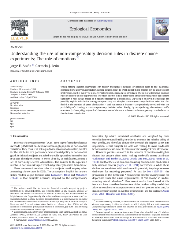 (PDF) Understanding the use of non-compensatory decision rules in ...
