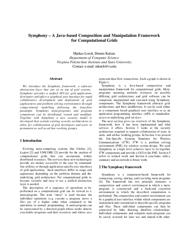 (PDF) Symphony -- A Java-based Composition and Manipulation Framework