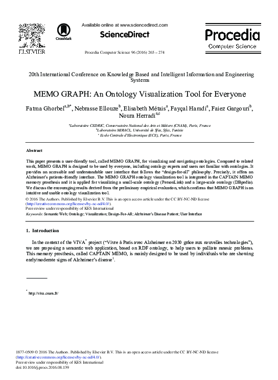 (PDF) MEMO GRAPH: An Ontology Visualization Tool for Everyone