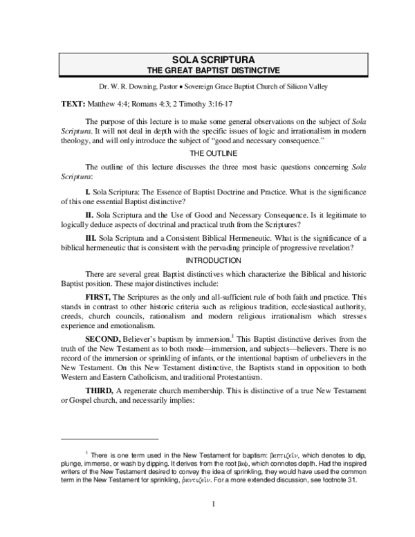 (PDF) Sola Scriptura