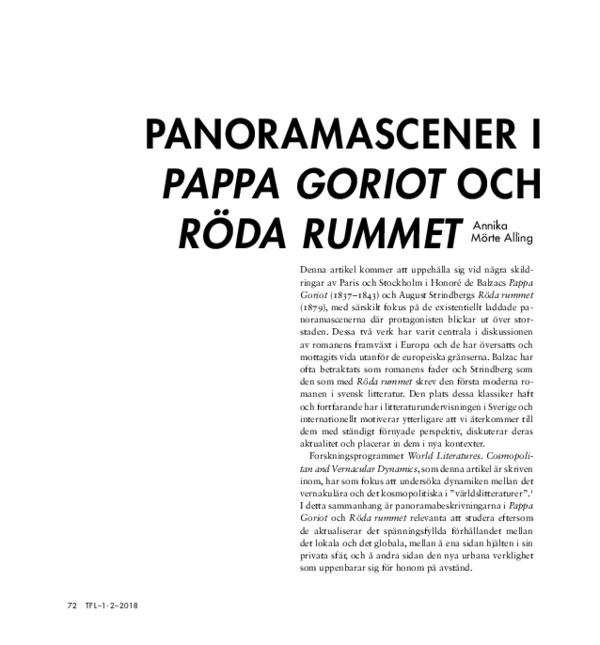 (PDF) Panoramascener i Pappa Goriot och Röda Rummet