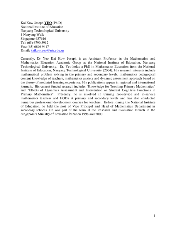 (PDF) Secondary 2 Students' Difficulties in Solving Non-Routine Problems