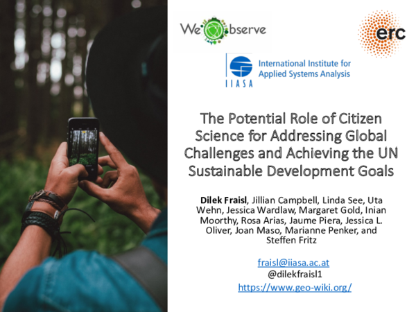 (PDF) The Potential Role of Citizen Science for Addressing Global ...