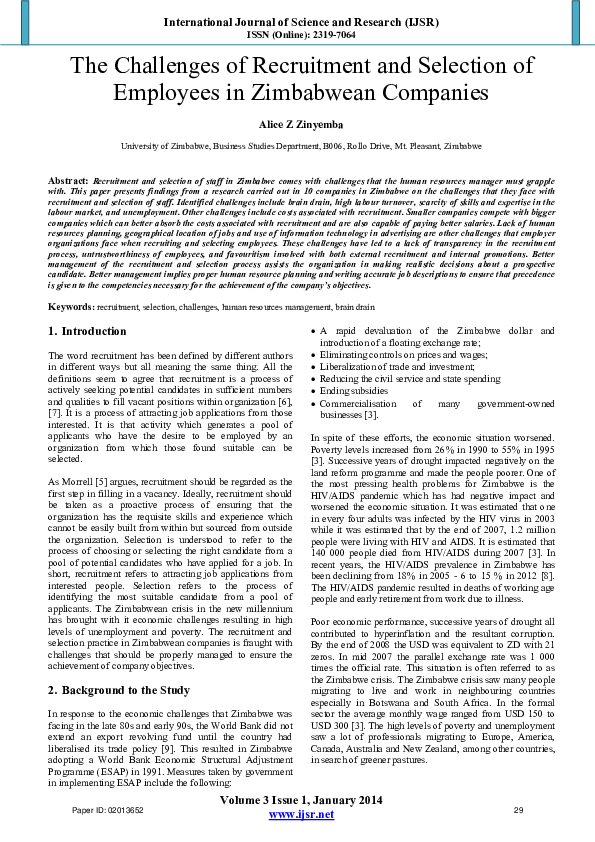 PDF The Challenges Of Recruitment And Selection Of Employees In pdf-the-challenges-of-recruitment-and-selection-of-employees-in