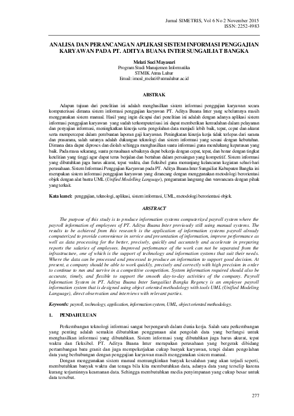 (PDF) Analisa Dan Perancangan Aplikasi Sistem Informasi Sumber Daya Manusia Berbasis Web Pada Pt ...