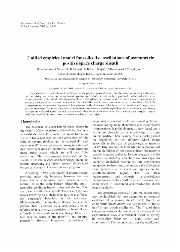 (PDF) Unified empirical model for collective oscillations of asymmetric ...