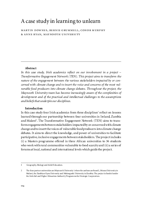 (PDF) A Case Study in Learning to Unlearn