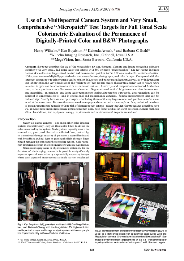 (PDF) Use of a multispectral camera system and very small ...