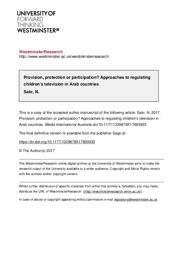 (PDF) Provision, protection or participation? Approaches to regulating ...