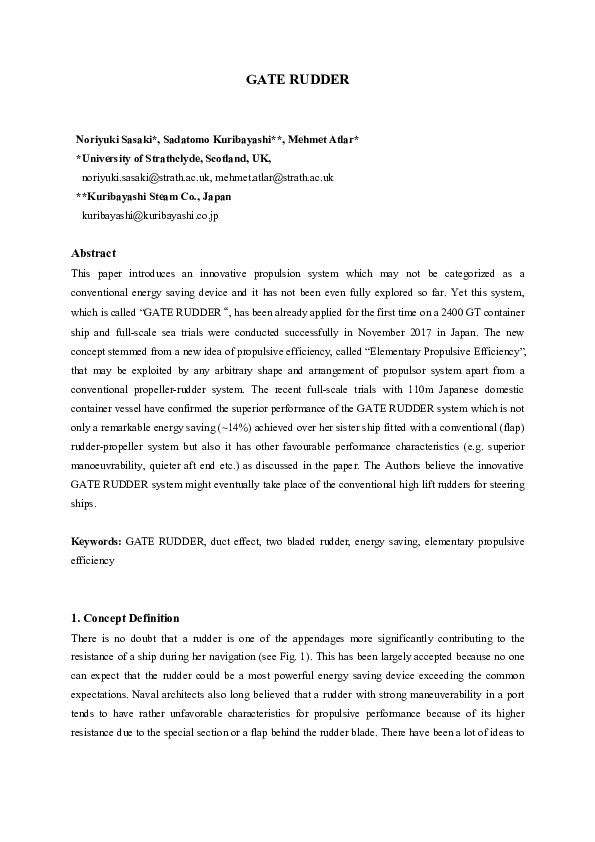 (PDF) Gate Rudder