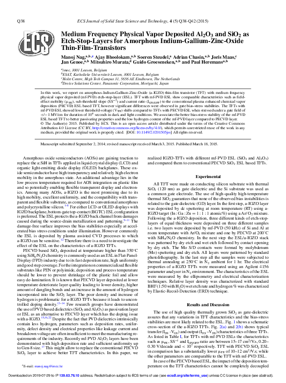 (PDF) Medium Frequency Physical Vapor Deposited Al2O3 and SiO2 as Etch ...