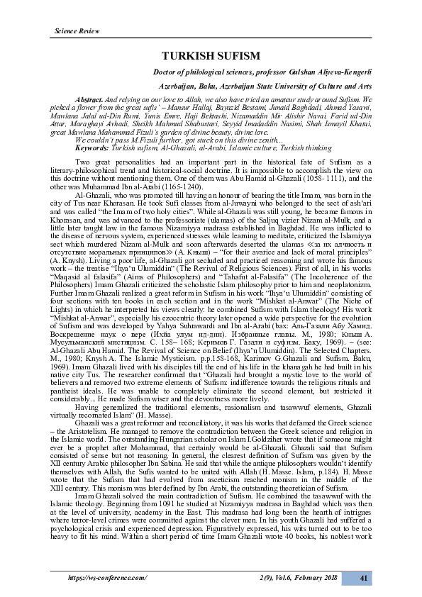 (PDF) Turkish sufism