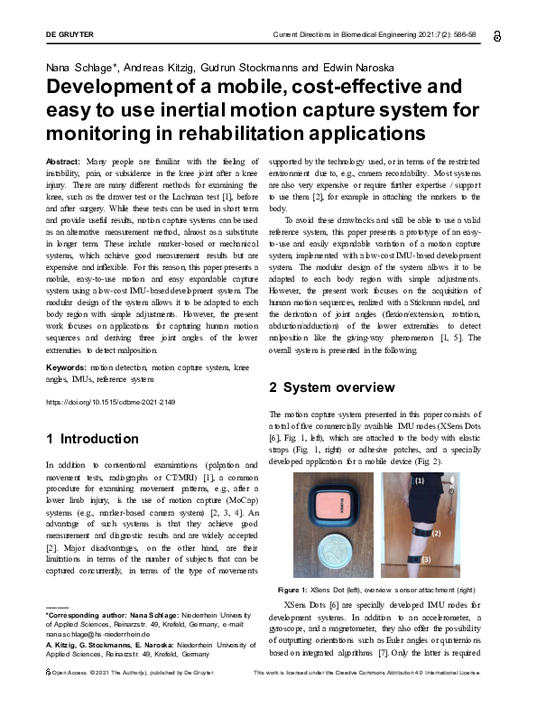 (PDF) Development of a mobile, cost-effective and easy to use inertial ...