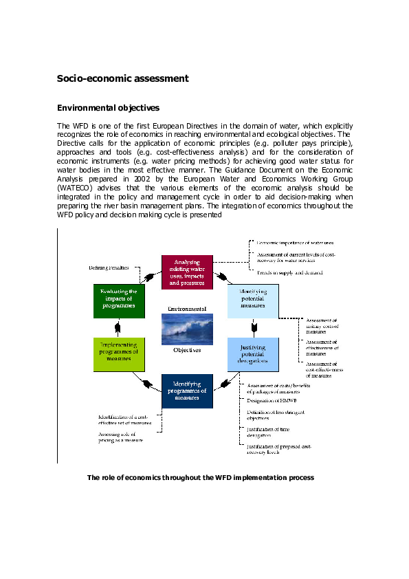 (PDF) Socio-economic assessment