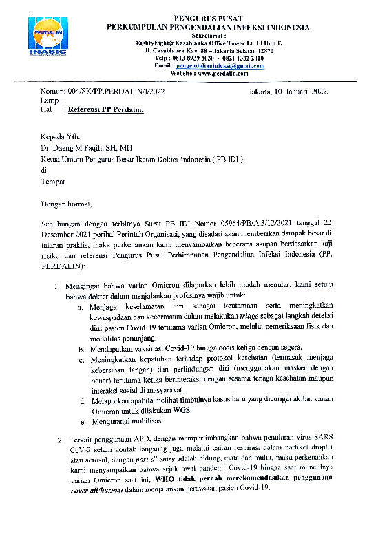 (PDF) Surat PP PERDALIN BAB OMICRON