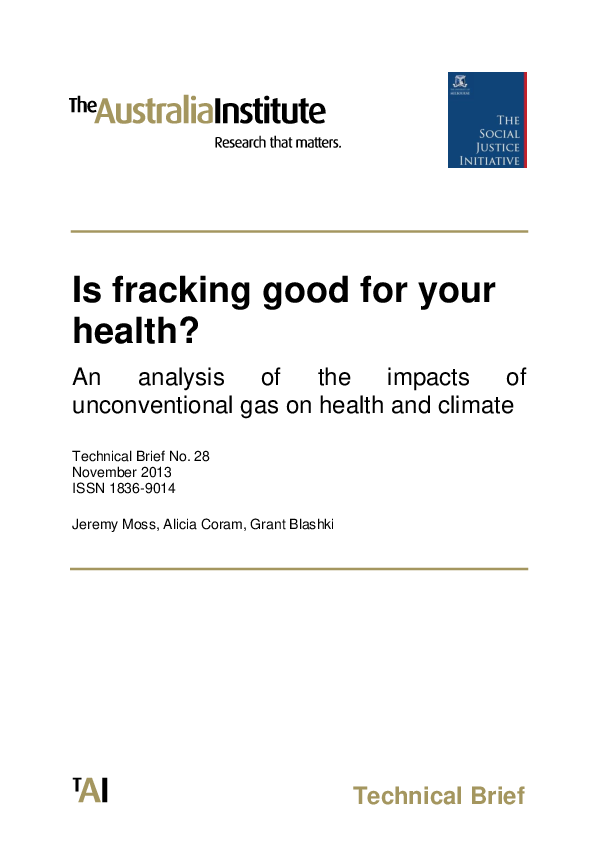 (PDF) Is fracking good for your health? An analysis of the impacts of ...
