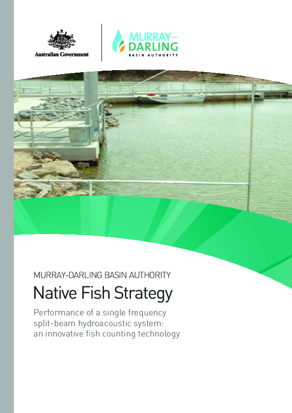 (PDF) Native Fish Strategy - Performance of a single frequency split ...