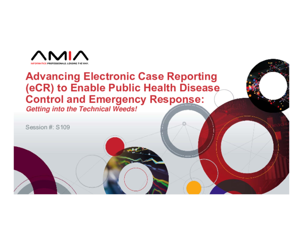 (PDF) Advancing electronic case reporting (eCR) to enable public health ...