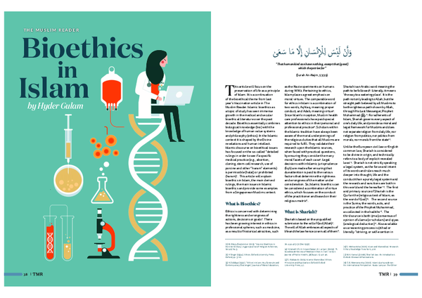 (PDF) Islam and Bioethics TMR-2021