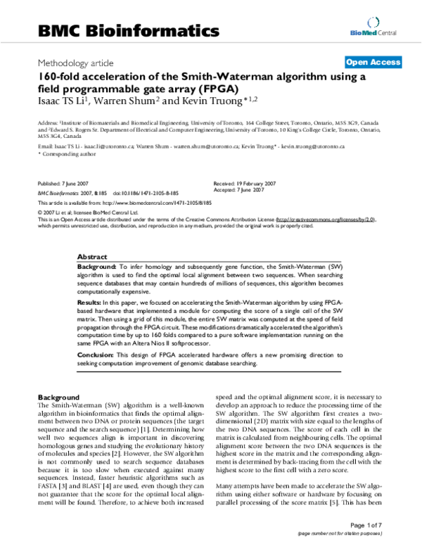 (PDF) BMC Bioinformatics Methodology article