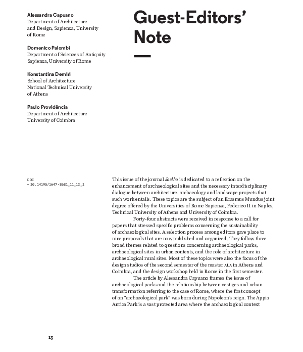 (PDF) Guest-Editors’ Note