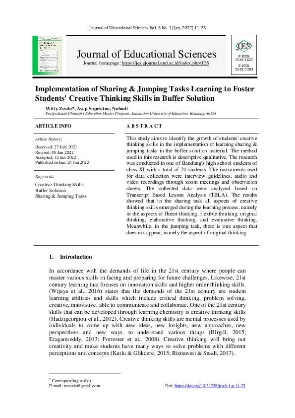 (PDF) Implementation of Sharing Jumping Tasks Learning to Grow Students ...
