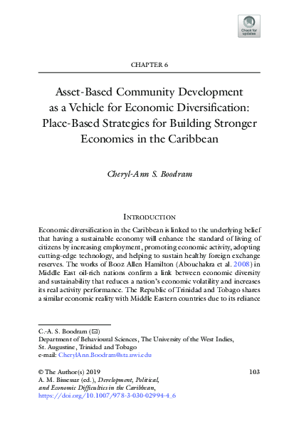 (PDF) Asset-Based Community Development as a Vehicle for Economic ...