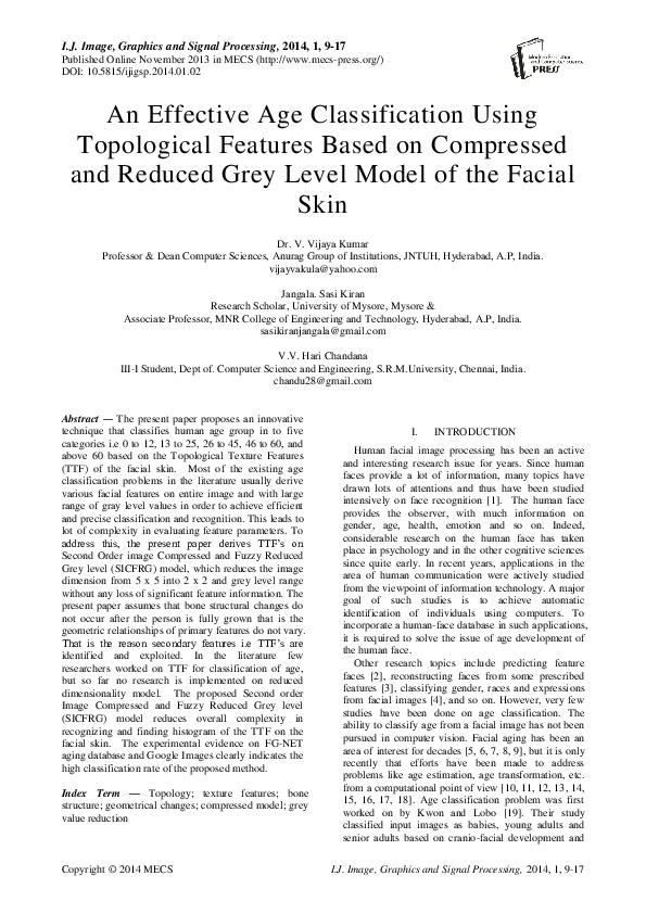 (PDF) An Effective Age Classification Using Topological Features Based ... (PDF) An Effective Age Classification Using Topological Features Based ...