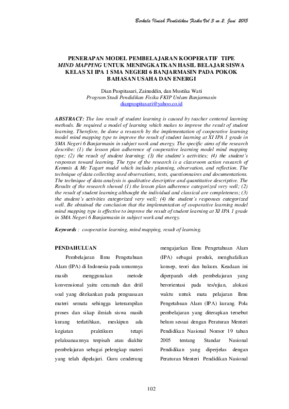 (PDF) Penerapan Model Pembelajaran Kooperatif Tipe NHT (Numbered Heads Together)-Inkuiri ...