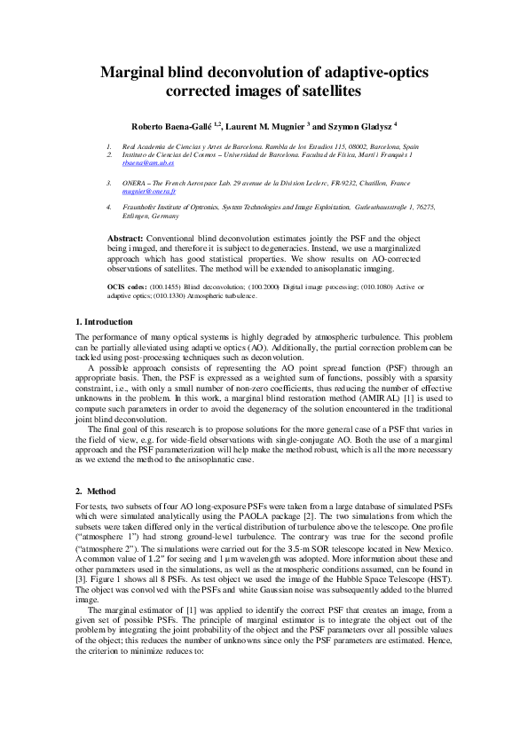 (PDF) Marginal Blind Deconvolution of Adaptive-optics Corrected Images ...