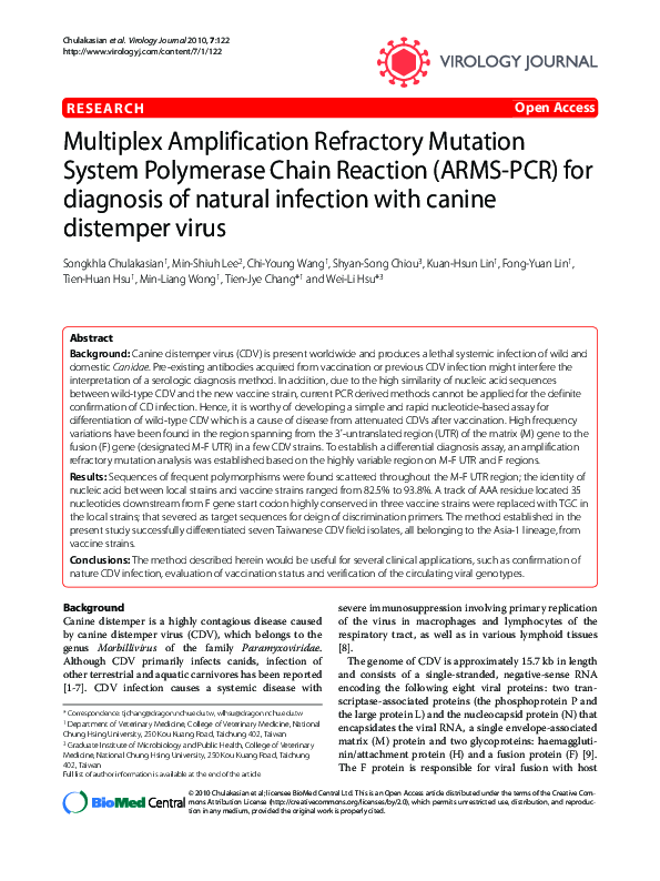 Pdf Multiplex Amplification Refractory Mutation System Polymerase Chain Reaction Arms Pcr