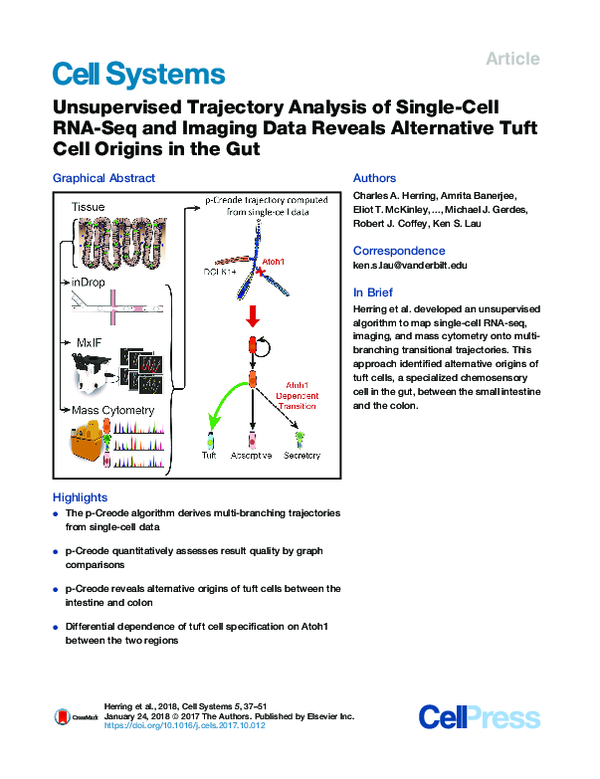 (PDF) Unsupervised Trajectory Analysis of Single-Cell RNA-Seq and ...