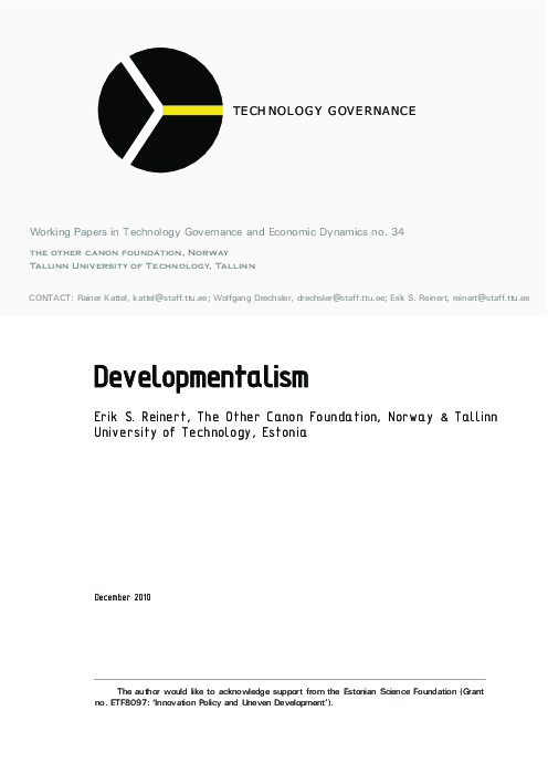 (PDF) Developmentalism