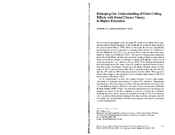 (PDF) Enlarging Our Understanding of Glass Ceiling Effects with Social ...