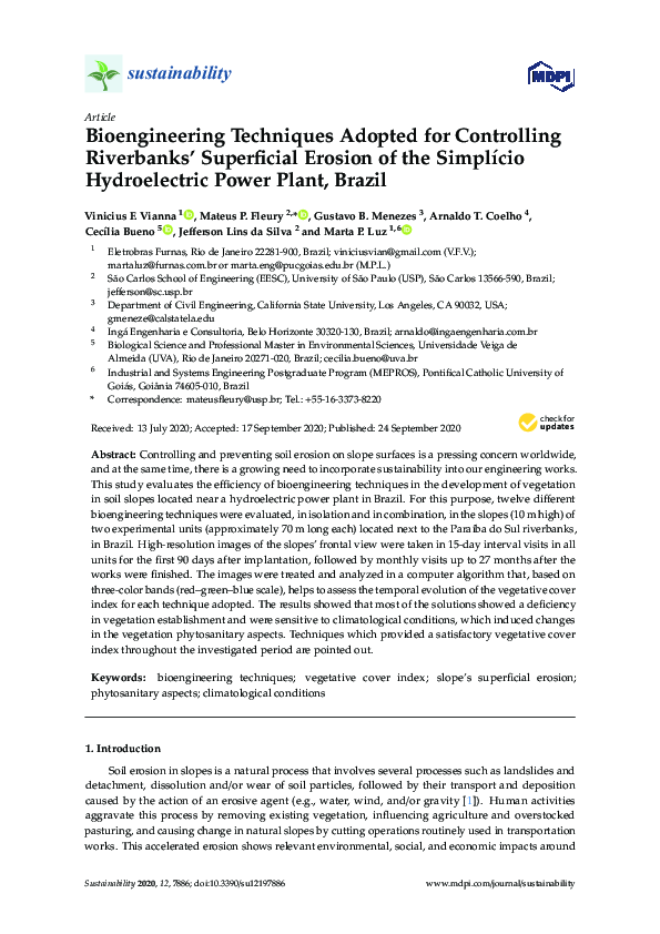 (PDF) Bioengineering Techniques Adopted for Controlling Riverbanks ...