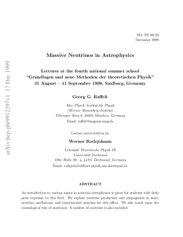 (PDF) Lecture notes written by