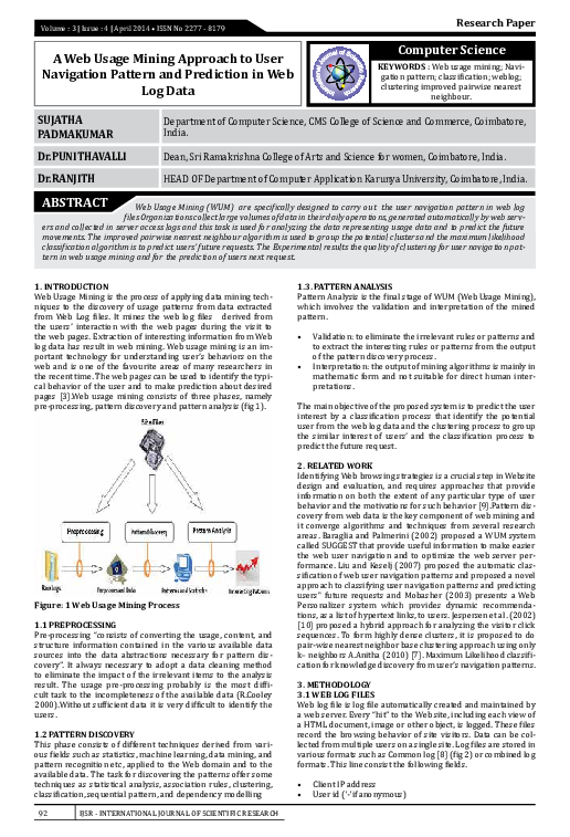 Pdf Predicting User Navigation In Web Usage Mining