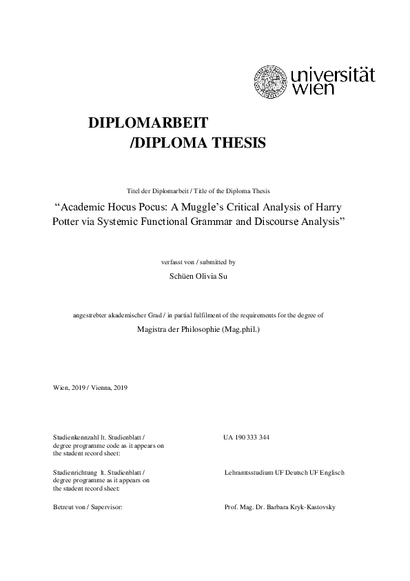 (PDF) Academic hocus pocus: a muggle's critical analysis of Harry ...