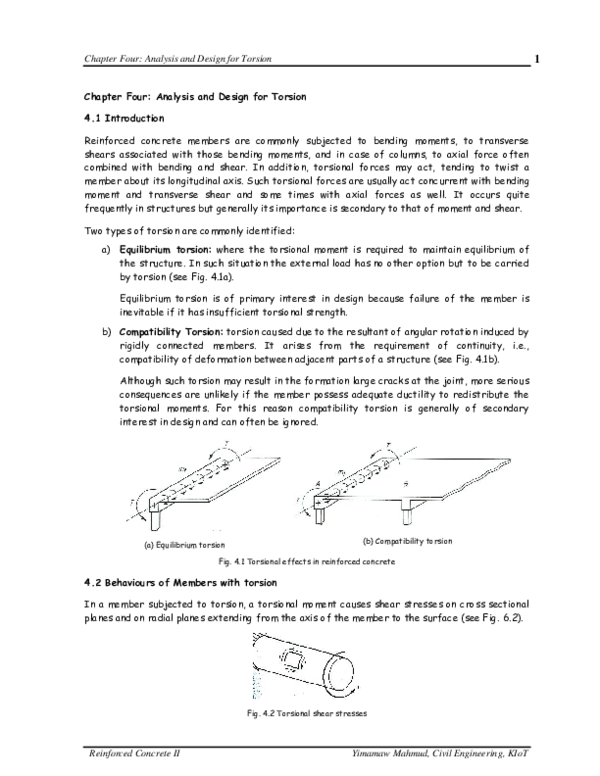 (PDF) Torsion of beams
