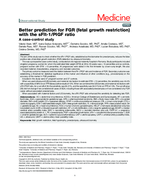 (PDF) Better prediction for FGR (fetal growth restriction) with the ...