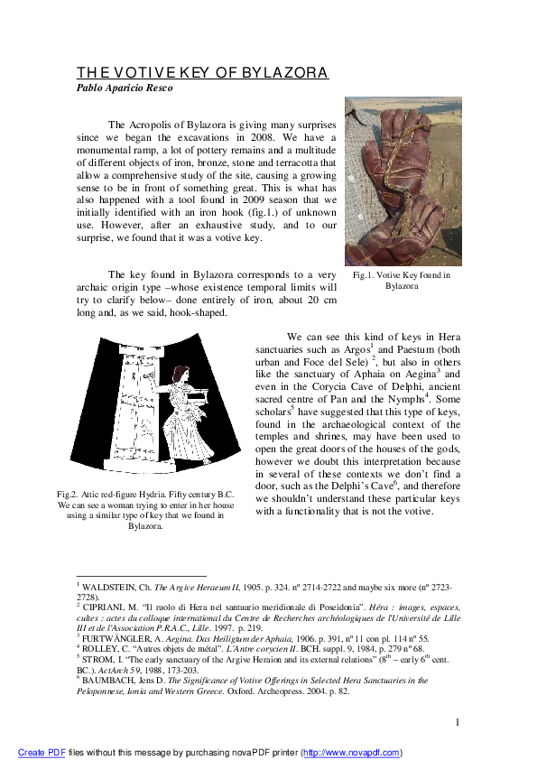 (PDF) The Votive Key of Bylazora