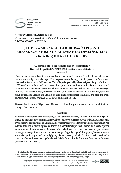 (PDF) "Chętka mię napadła budować i pięknie mieszkać". Stosunek ...