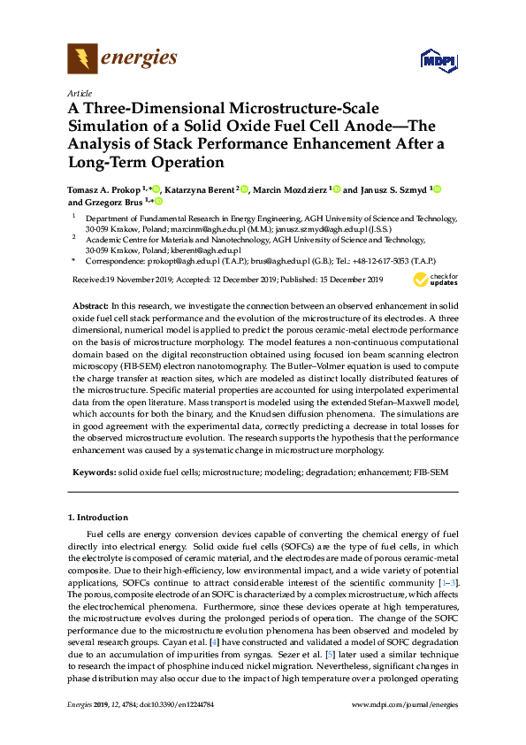 (PDF) A Three-Dimensional Microstructure-Scale Simulation of a Solid ...