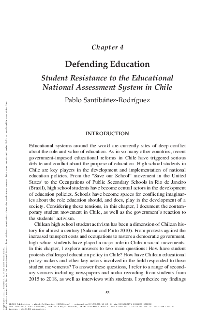 (PDF) Defending Education: Student Resistance to the Educational ...